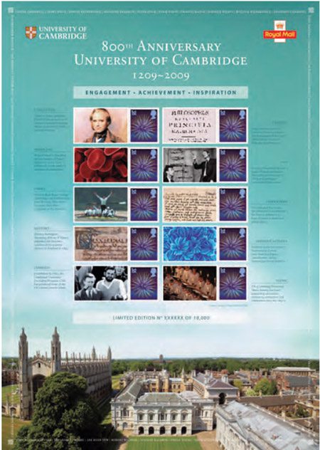 Anniversary of Cambridge University (2009) : Collect GB Stamps